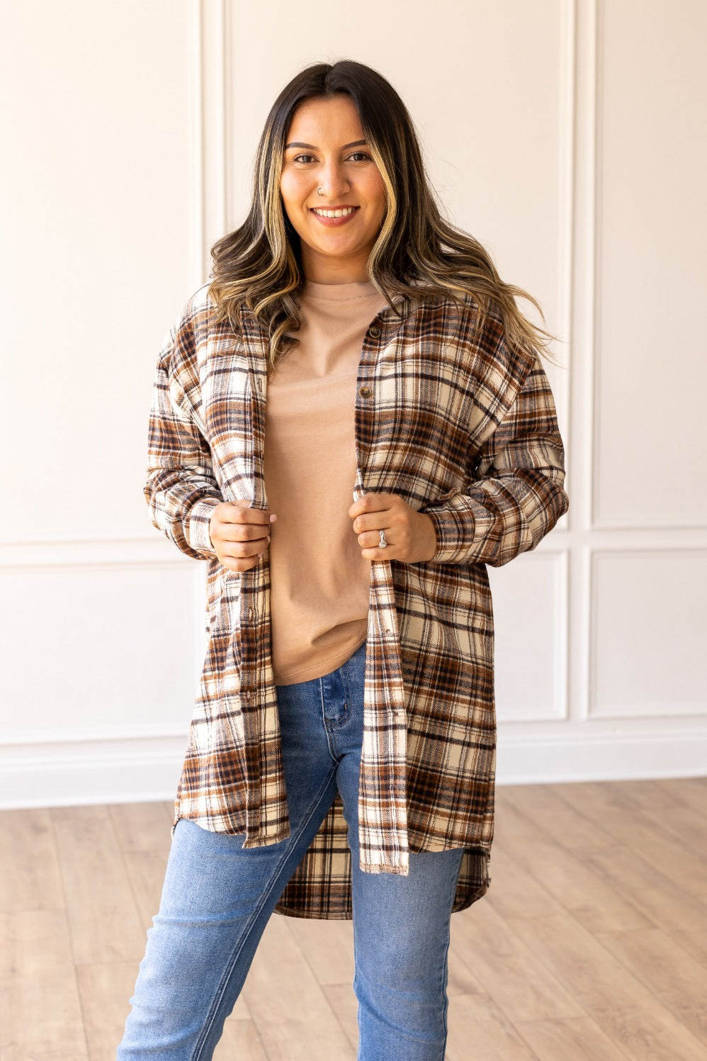 Toasty Timber Flannel Shacket – Grace+Emma