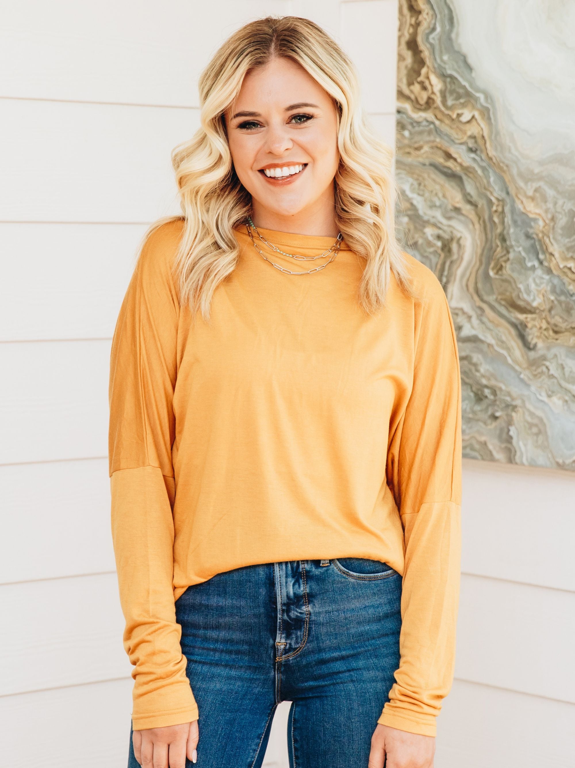 Boosted Basic in Mustard – Grace+Emma
